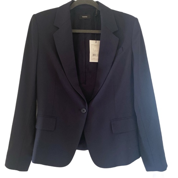 Theory | Jackets & Coats | Theory Blue Blazer Tailored Suit Jacket ...
